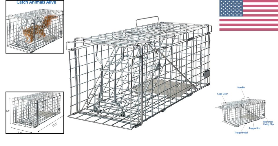 Heavy Duty Humane Live Animal Trap for Squirrels, Rabbits & Weasels | eBay