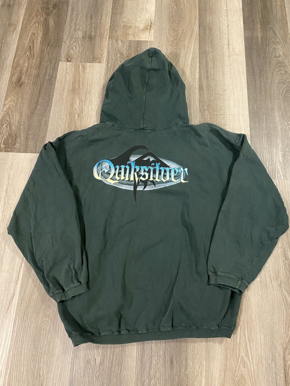 Rare 90's Quiksilver Vintage Surf Hoodie Size XL - Gem
