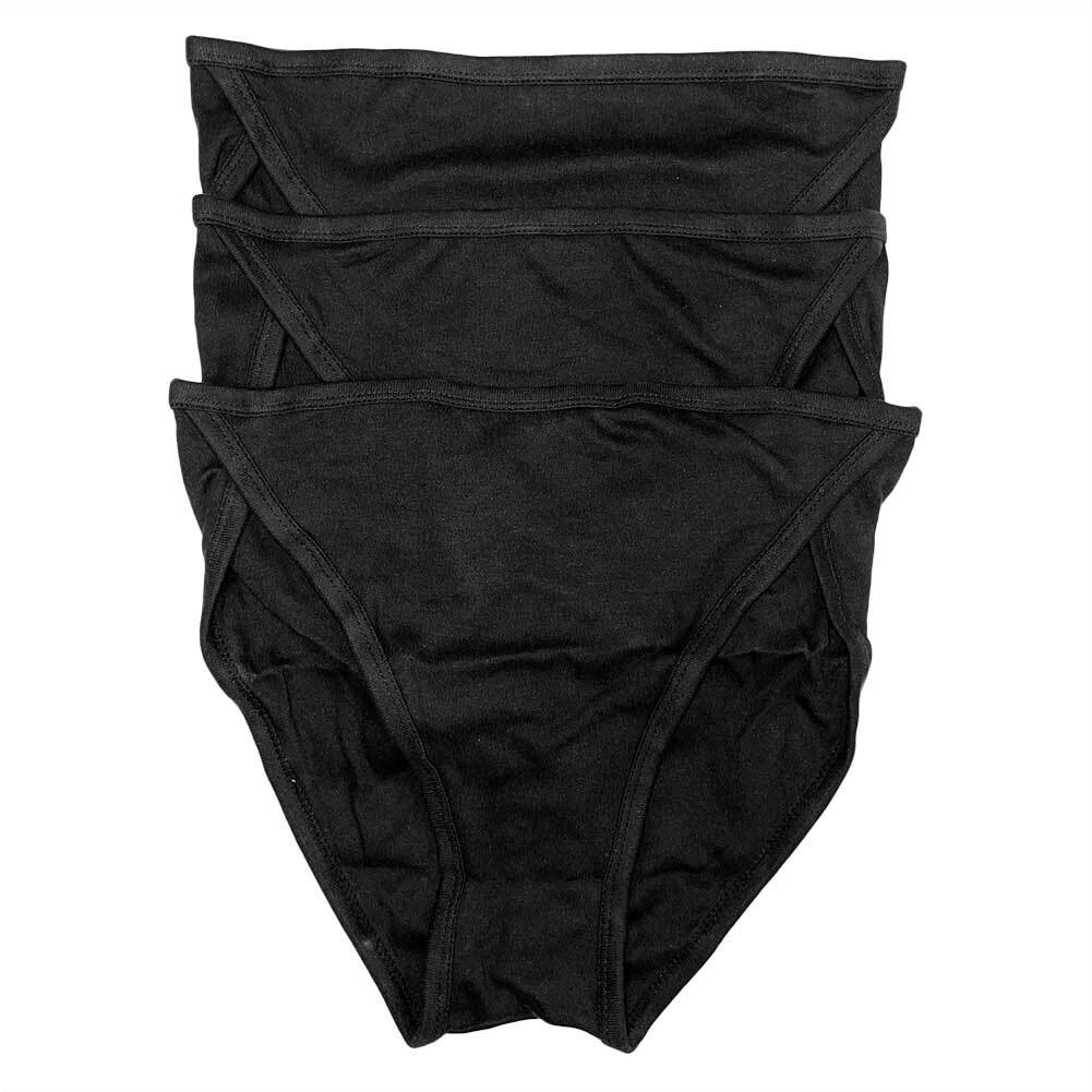 Jockey Jockette Brief 3 Pack MWN4 Black | eBay