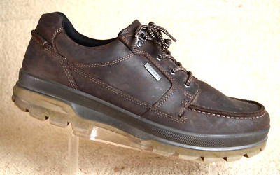 ECCO Track II Men's 13 M 47 Gore-Tex Leather Moc Toe Shoes Brown | eBay