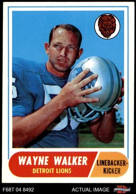1968 Topps #26 Wayne Walker Lions Texas Tech 8 - NM/MT | eBay