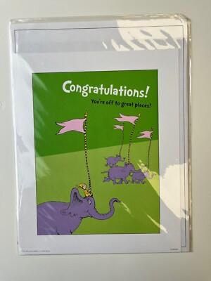 Dr. Seuss "Congratulations! You're off to great places!" - Art Print | eBay