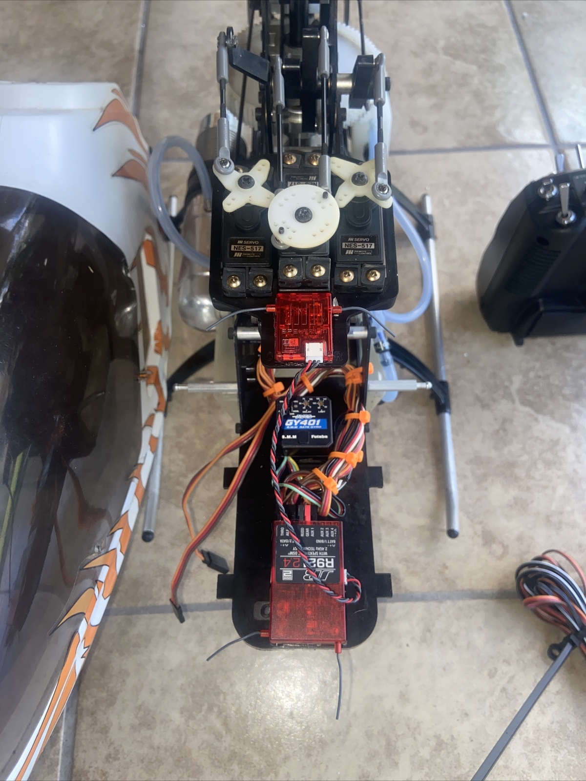 JR PROPO ERGO 50 With A OS 50SX ENGINE HELICOPTER WITH REMOTE XP8103 | eBay