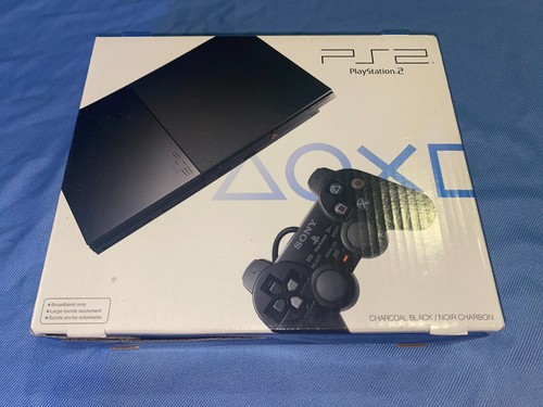 Sony PlayStation 2 PS2 Slim Black Console (SCPH-90001) Brand NEW Sealed ...