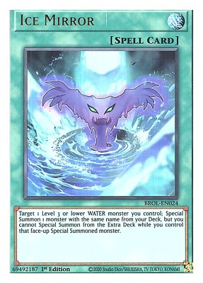 A400 YUGIOH SPELL CARD ICE MIRROR BROL-EN024 | eBay