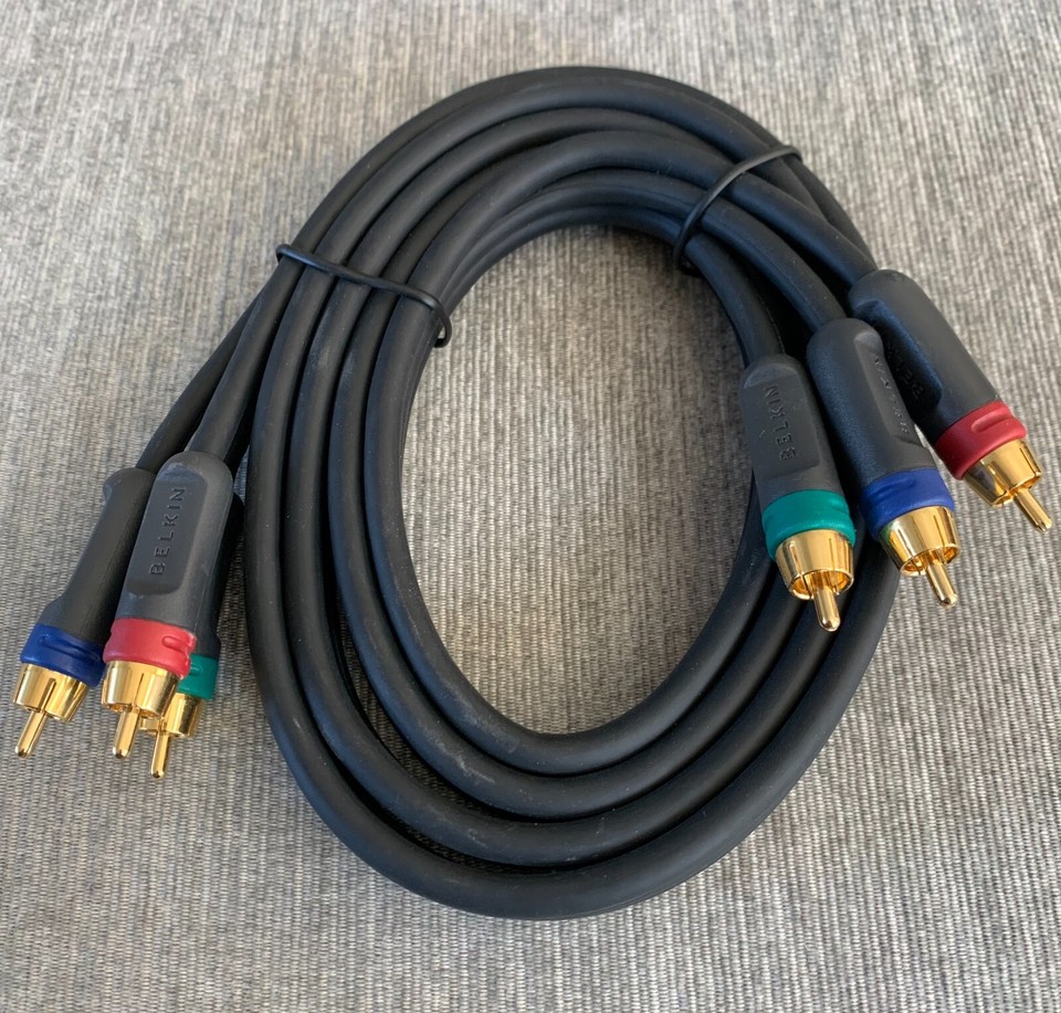 Belkin Pure AV 3 ft. Component Video Interconnect Cable 3-3 Gold RCA ...