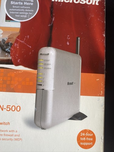 Microsoft L21-00001 11 Mbps 4-Port 10/100 Wireless B Router for sale ...