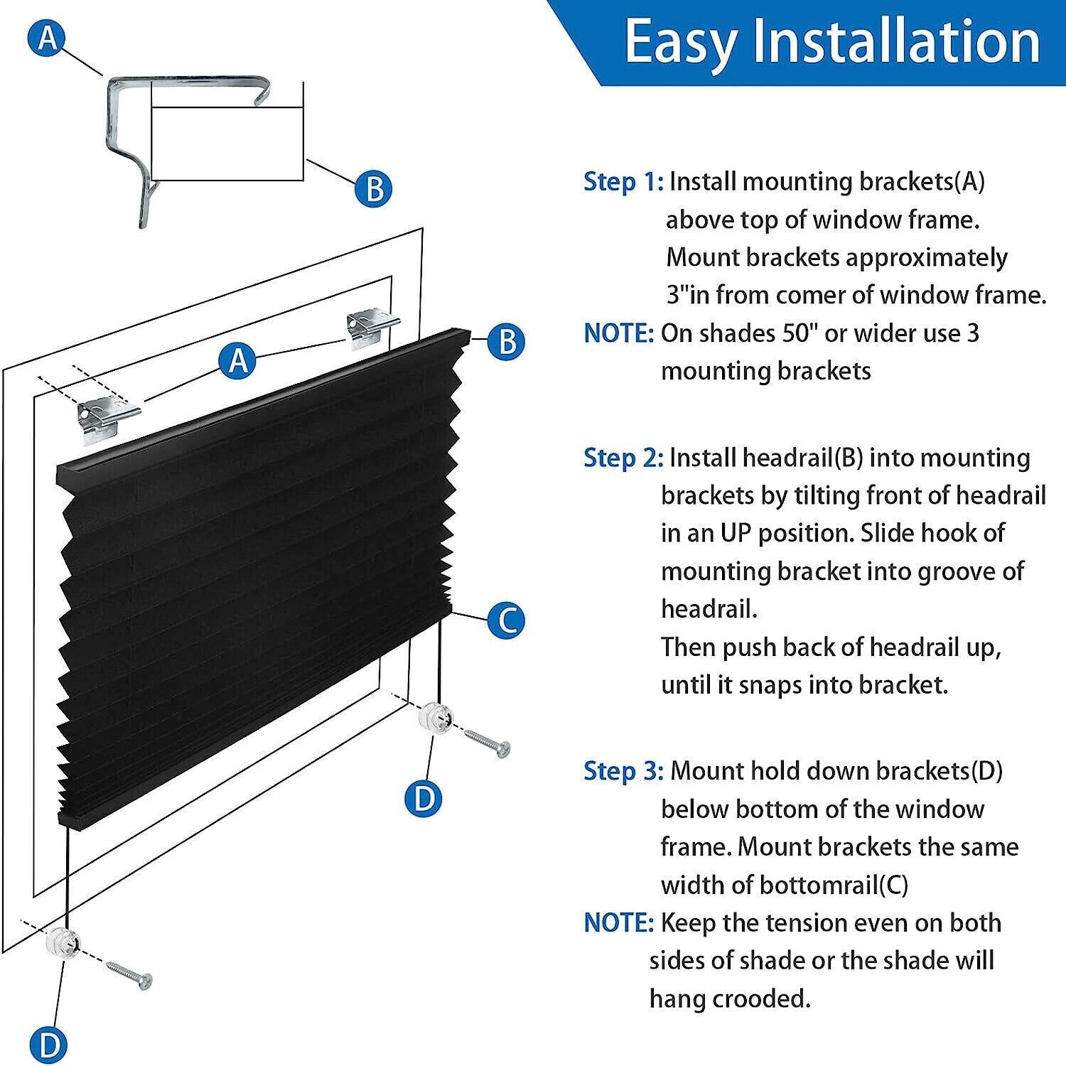 RV Blinds For Camper Windows Motorhome Trailer Pleated Privacy Shades ...