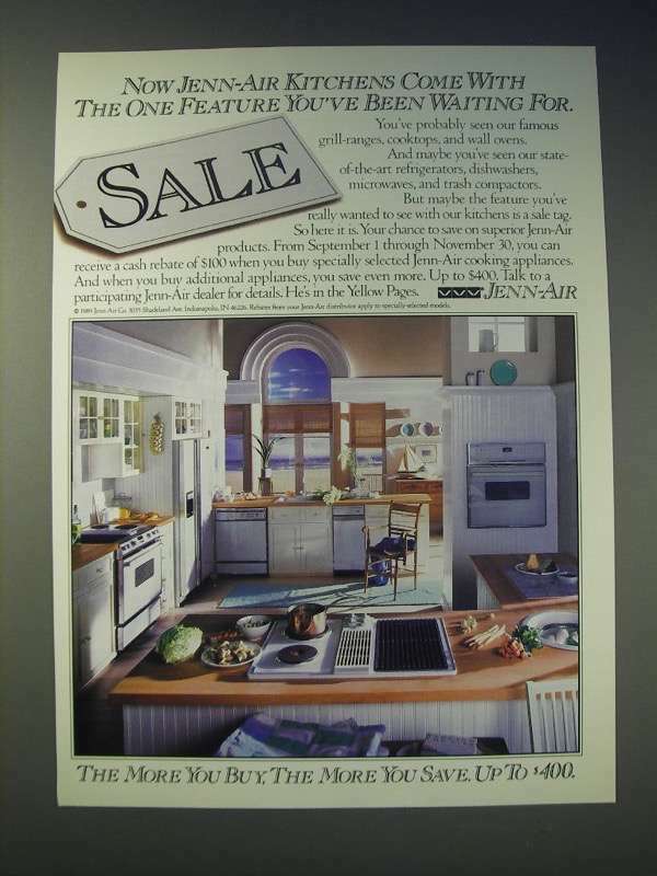 1989 Jenn-air Appliances Ad - Now Jenn-Air kitchens come with the one ...