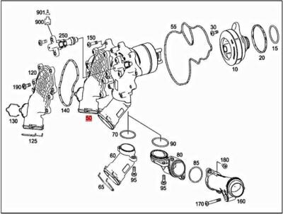 Genuine MERCEDES Thermostat 1772000000 | eBay