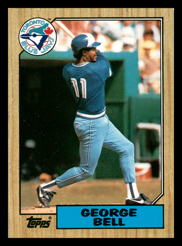 1987 Topps George Bell Toronto Blue Jays #681 Centered Mint | eBay
