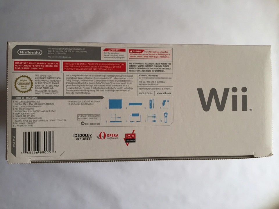 Brand New Nintendo Wii Console - White - Backwards Compatible - Super ...
