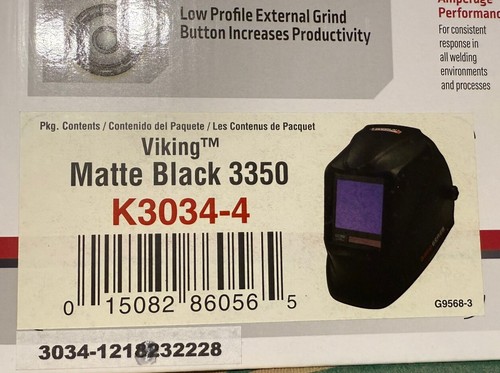 Lincoln Electric K3034-4 Viking Welding Helmet - Black for sale online ...