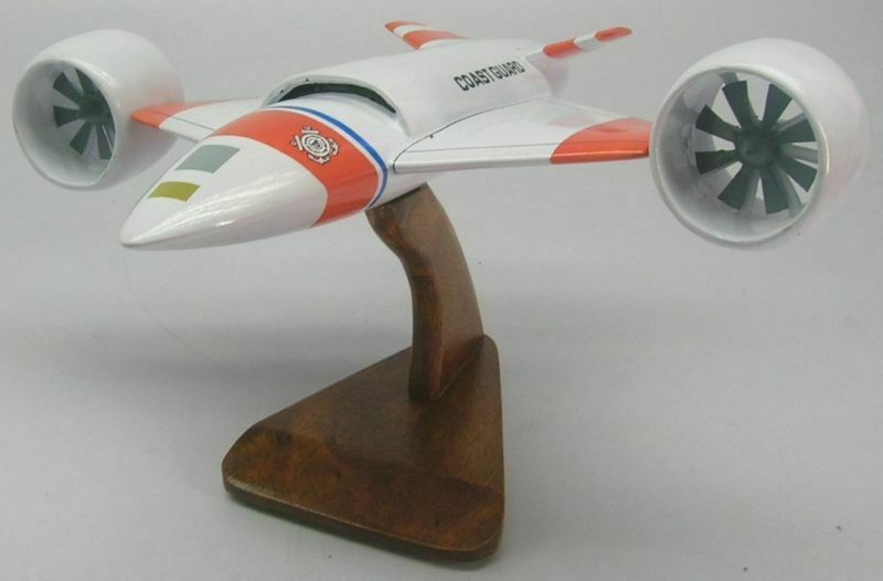 AD-150 Coast Guard VTOL Airplane Desktop Kiln Dry Wood Model Regular ...