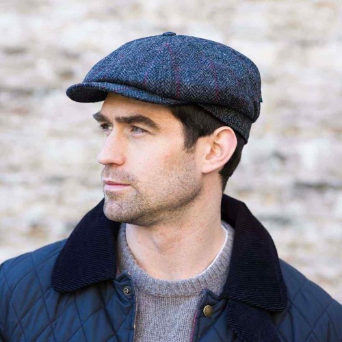 Men's Driving Cap By Mucros Weavers- Dark Gray | eBay