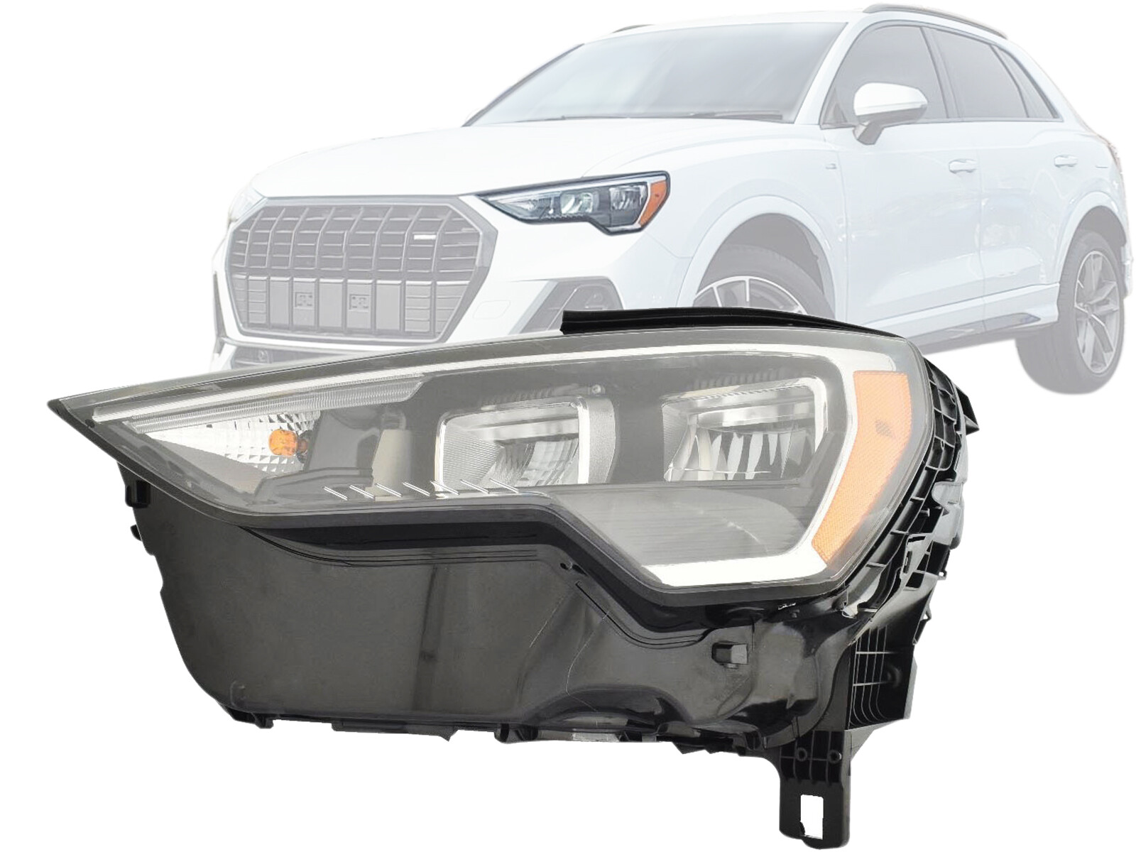 Fits LED Headlamp 2019-2023 Audi Q3 Driver Left Side Without Adaptive ...