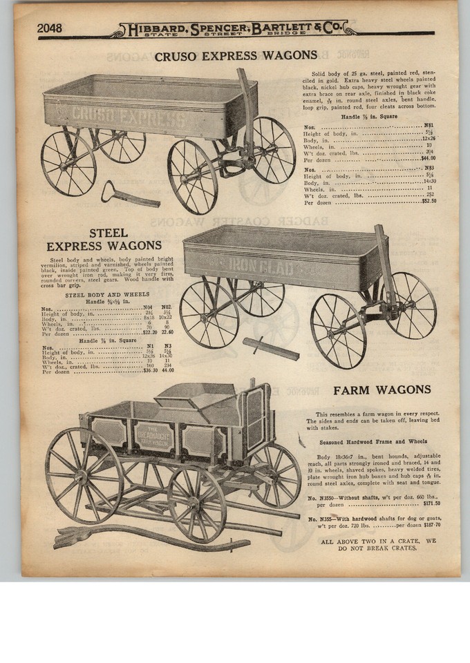1922 PAPER AD Badger Rev-O-Noc Coaster Wagon Farm Cruso Steel Express ...