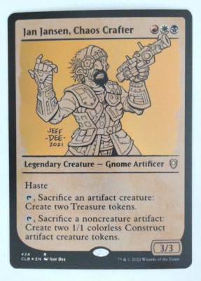 MTG Bling - Foil Showcase - Jan Jansen, Chaos Crafter (424) - CLB -E199 ...
