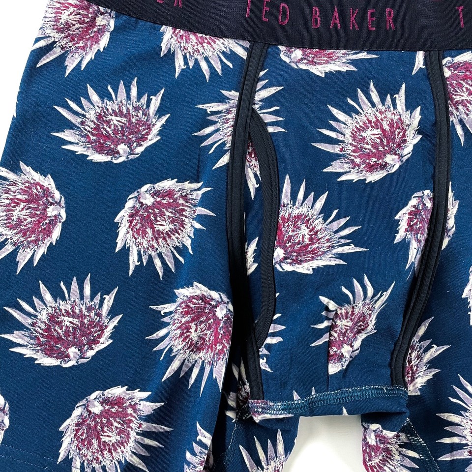 Ted Baker Men's Boxer Briefs 2-Pack Print Cotton Stretch Keyhole Fly ...