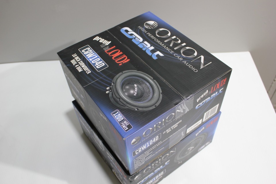 Orion Cobalt CBW104D 10" Dual Voice Coil 4-Ohm - 300W RMS / 1200W MAX ...