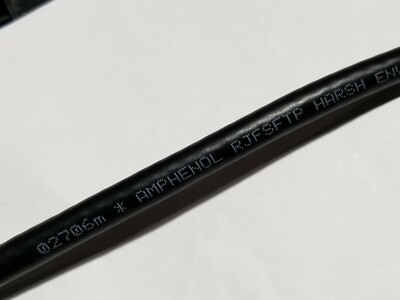 Amphenol Cat6 RJ-FSFTP Multi-Shielded Harsh Environment Patch Cable ...