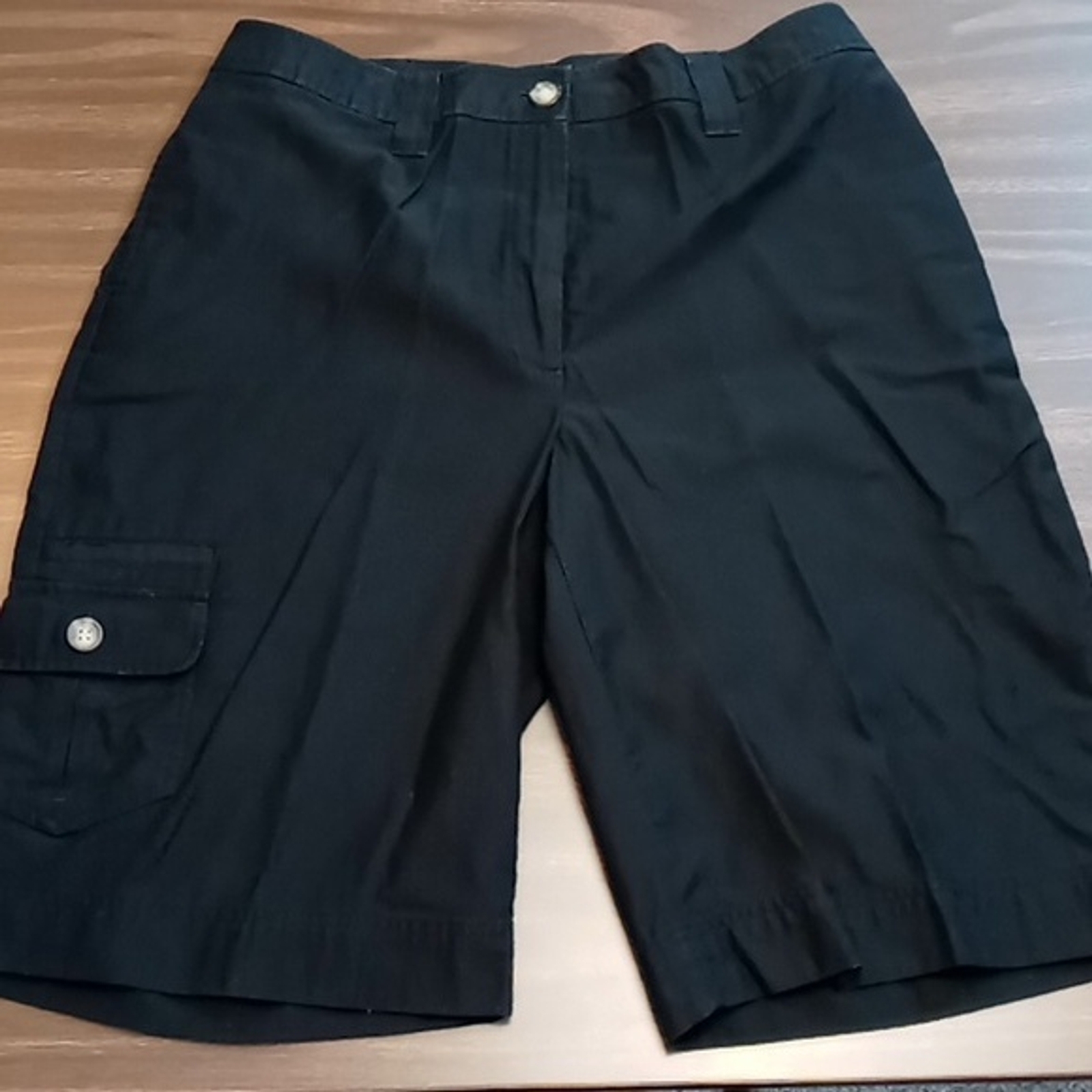 Studio Works Black 5 Pocket Long Shorts Size 16 | eBay