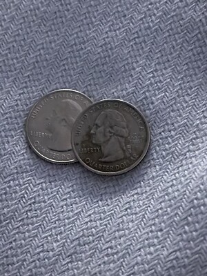 US error coin- 2000 D Virginia Quadricentennial Quarter - missing clad ...