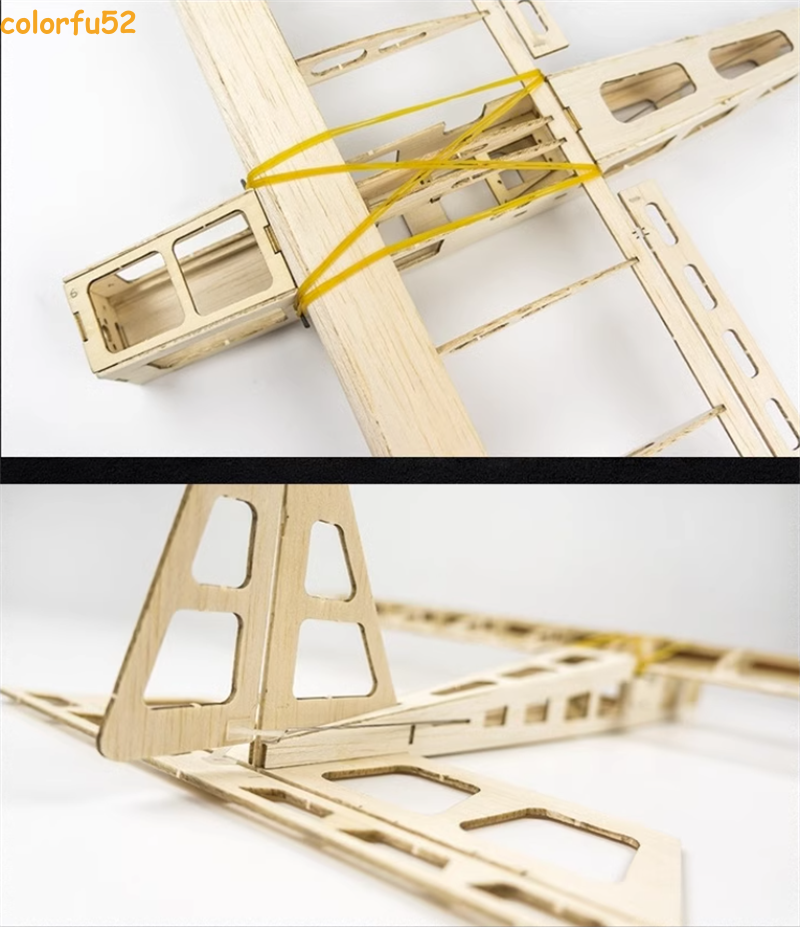 R03 STICK-06 Aircraft Balsa Wooden RC Plane Model Airplane Kit Wingspan ...