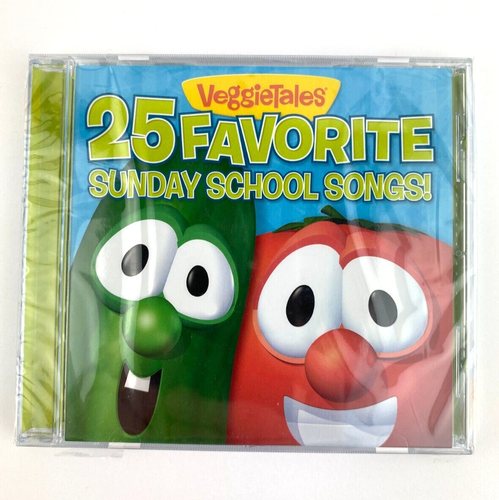 Veggie Tales 25 Favorite Sunday School Songs Music CD Classic Christian ...
