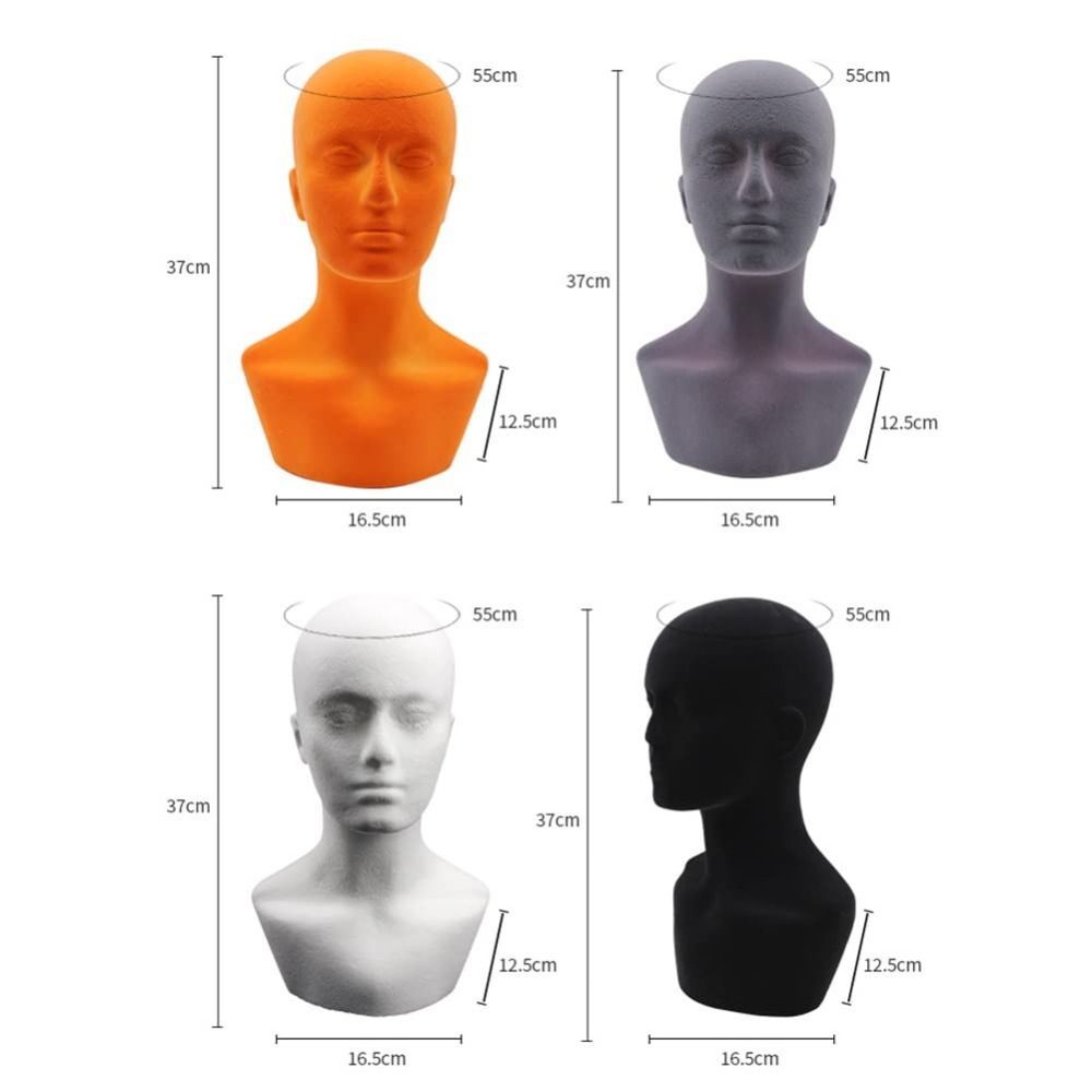 Craft Male Head Model Foam Mannequin Hat Wig Holder Beginner | eBay