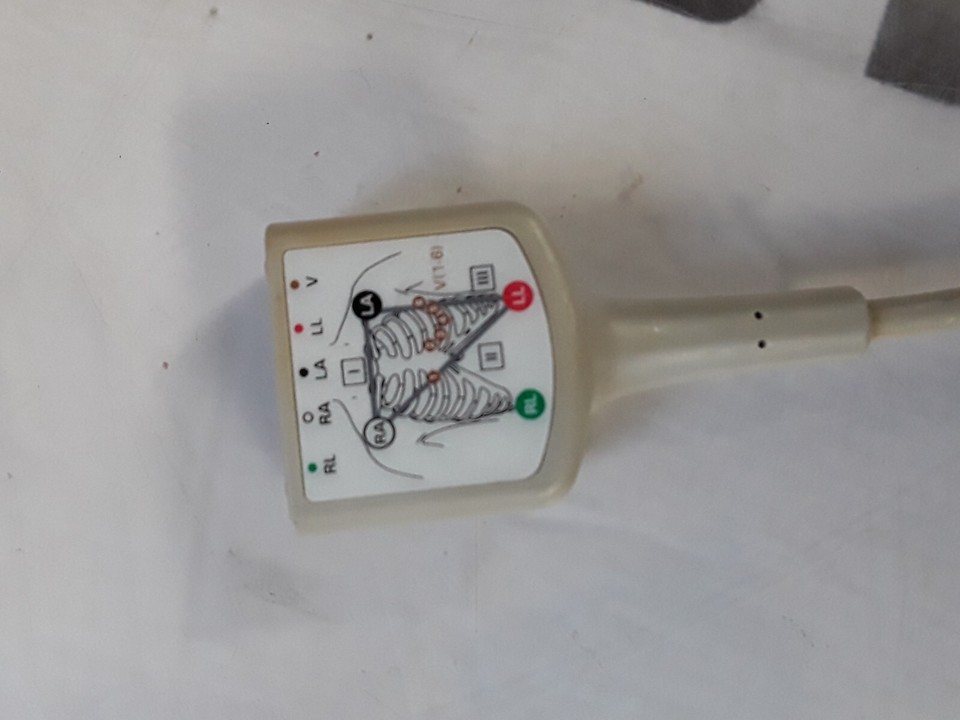 GE 2106305-001 Medical ECG Trunk Cable 3/5 Lead AHA 3.6M/12 Ft | eBay