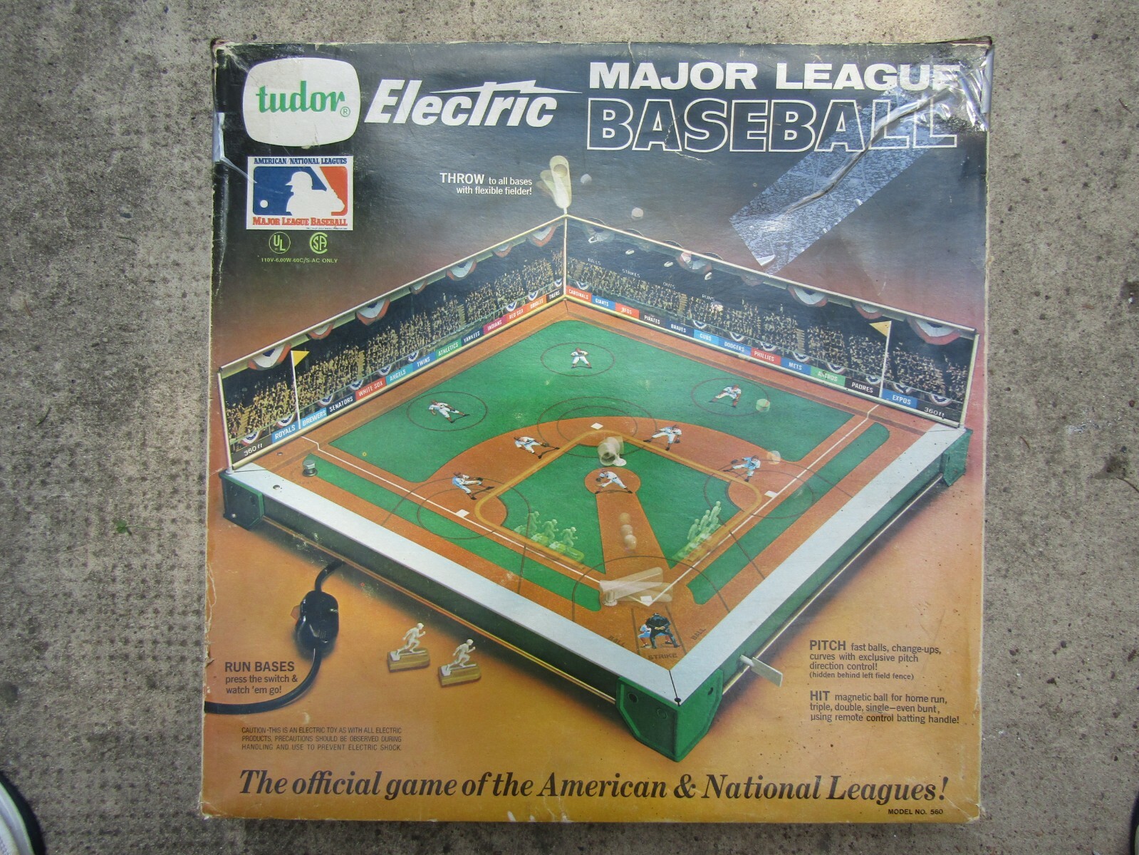 Vintage 1970s-80s Tudor Electric Major League Baseball Game w/ Original ...