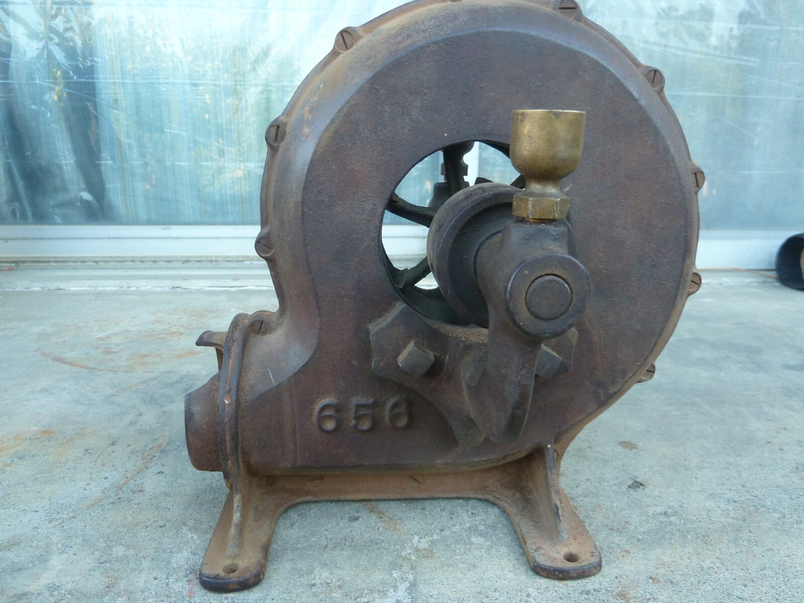 VINTAGE BLOWER CANEDY OTTO #P1 belt drive forge, blacksmith | eBay
