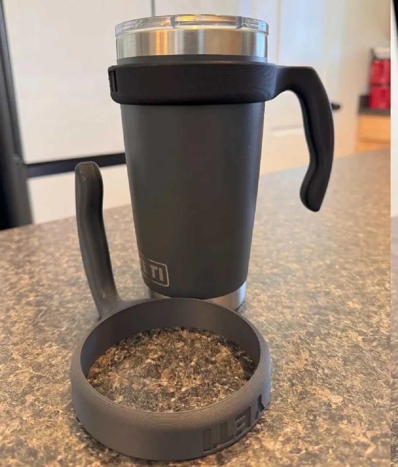 Handle for 20, 30 OZ Tumbler,Yeti Rambler anti Slip Travel Mug Grip Cup ...
