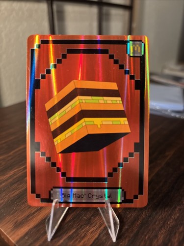 McDonalds Minecraft Big Mac Crystal Card Unused Code Card NO TOY | eBay
