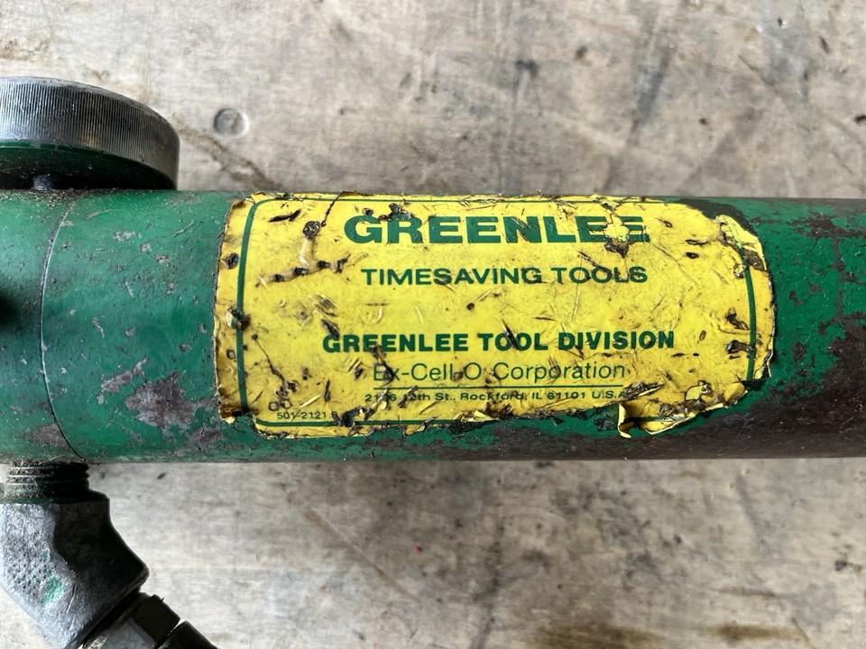 Greenlee 767 Hydraulic Hand Pump & Ram Untested Parts | eBay