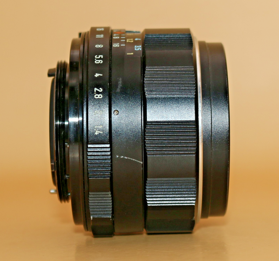Asahi Pentax Super-Multi-Coated TAKUMAR 50mm f/1.4 M42 Lens w/ Caps ...