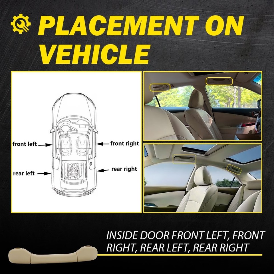 2x Front Rear Inner Roof Ceiling Pull Handle Grab For Lexus IS300 2006 ...