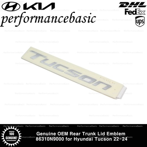 Genuine OEM Rear Trunk Lid Emblem 86310N9000 for Hyundai Tucson 22-24 ...