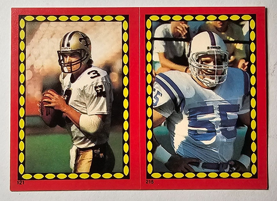 1988 Topps Super Star Sticker Back Cards #8 Jerry Rice-#121 Hebert #215 ...
