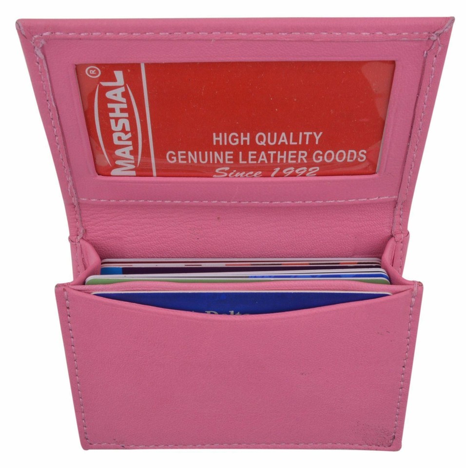 Genuine Leather 18 Credit Card Wallet ID Holder Mens Front Pocket | eBay