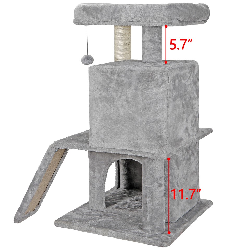 Multiple Sizes Cat Tree Bed Furniture Scratching Tower Post Condo ...