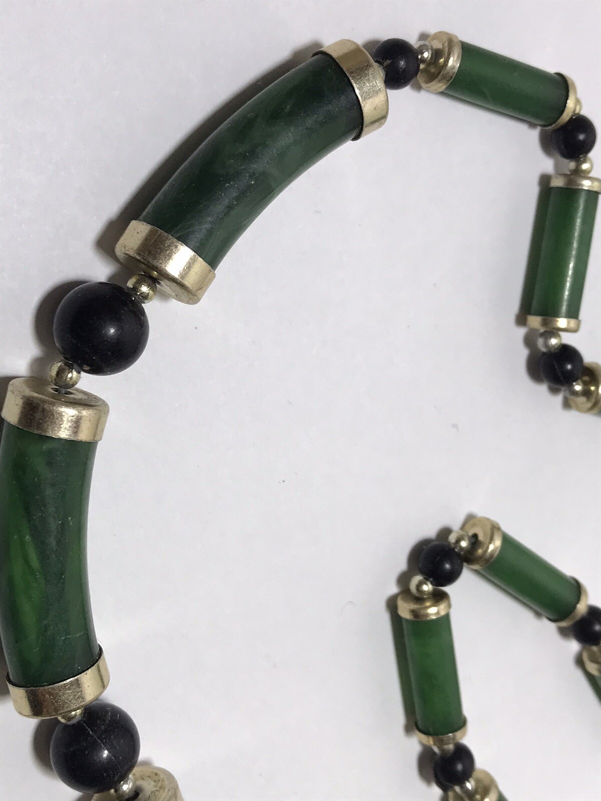 Vintage Asian Inspired 70's 80's Faux Jade Plastic Re… - Gem