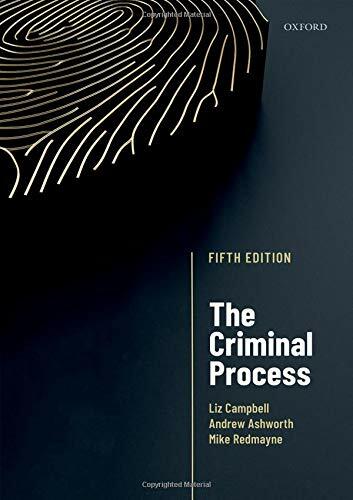 The Criminal Process, Campbell, Ashworth, Redmayne 9780198818403 New.. 9780198818403| eBay