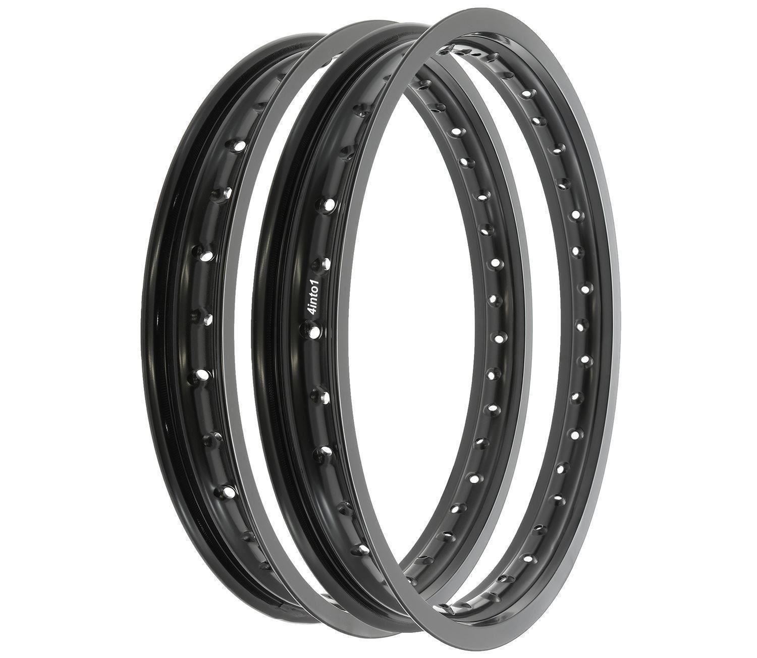 Rising Sun Black Aluminum Rim Set - Honda CB500T CB500 Twin DOHC 1975 ...