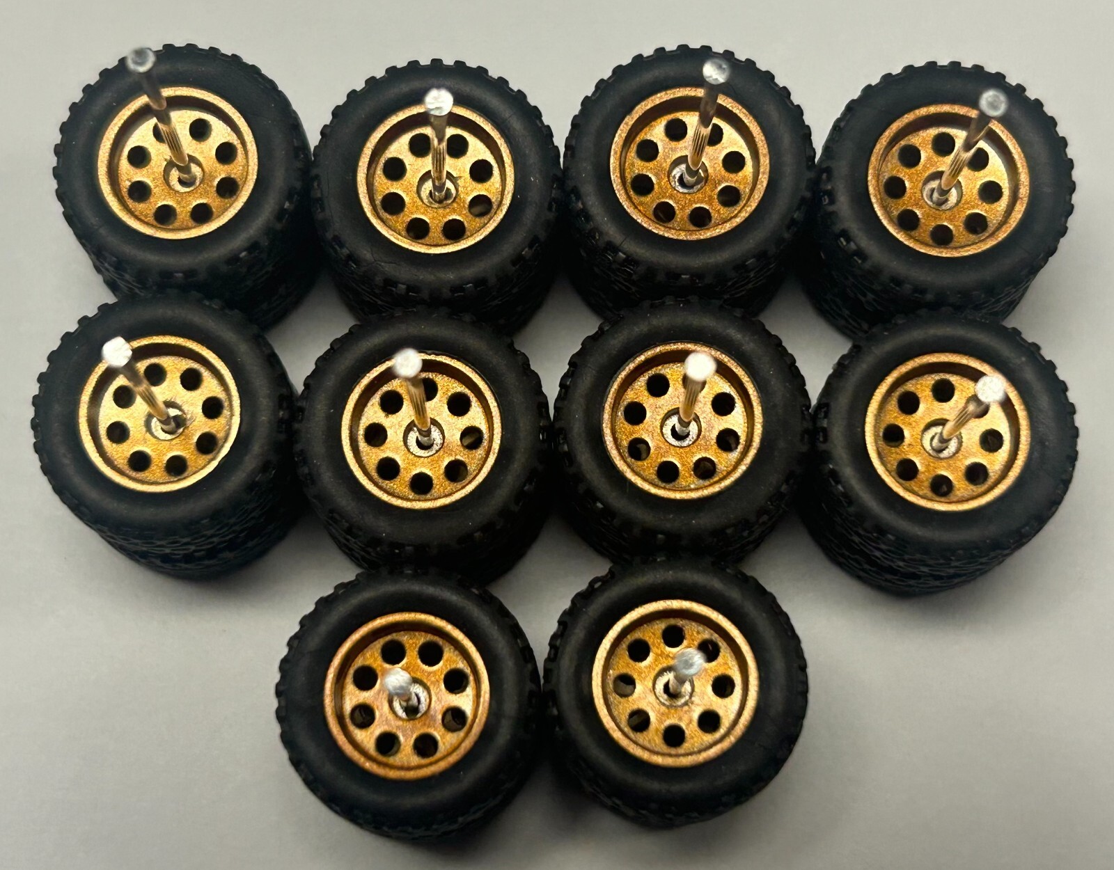 HOT WHEELS Real Riders Rubber TIRES 5 SETS 1/64 14mm Gold Revolver HTF ...