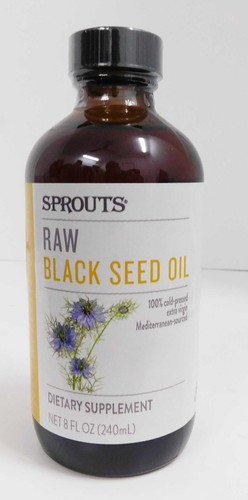 Sprouts Raw Black Seed Cold-Pressed Extra Virgin Black Cumin Seed Oil ...