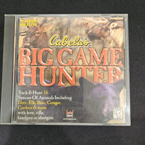 Cabela's Big Game Hunter (PC CD-ROM, 1998) Head Games Windows 95 ...