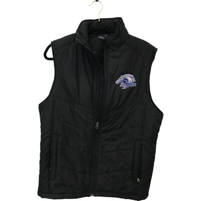 Port Authority Puffy Vest Mens S Black Dallas Mavericks Embroidered ...
