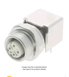 HARTING /4 Pole Right Angle M12 Din Socket /PART #-21033814410/4 ...